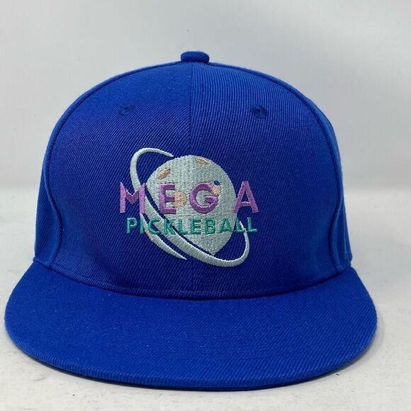 No Brand | Accessories | Mega Pickleballhat Cap Snapback Mens Blue Logo ...